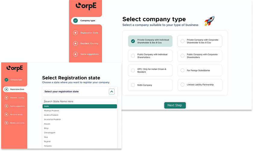 CorpE - Let's You Launch & Manage Business with Ease!